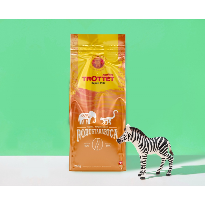 RobustArabica 250 Gr Grains cafés trottet